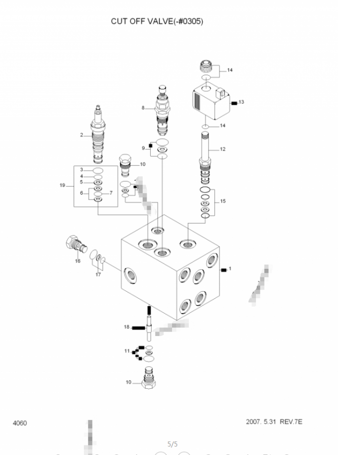 XKAL-00016 XKAL00016 Solenoid Valve For Hyundai R140LC-9 Excavator