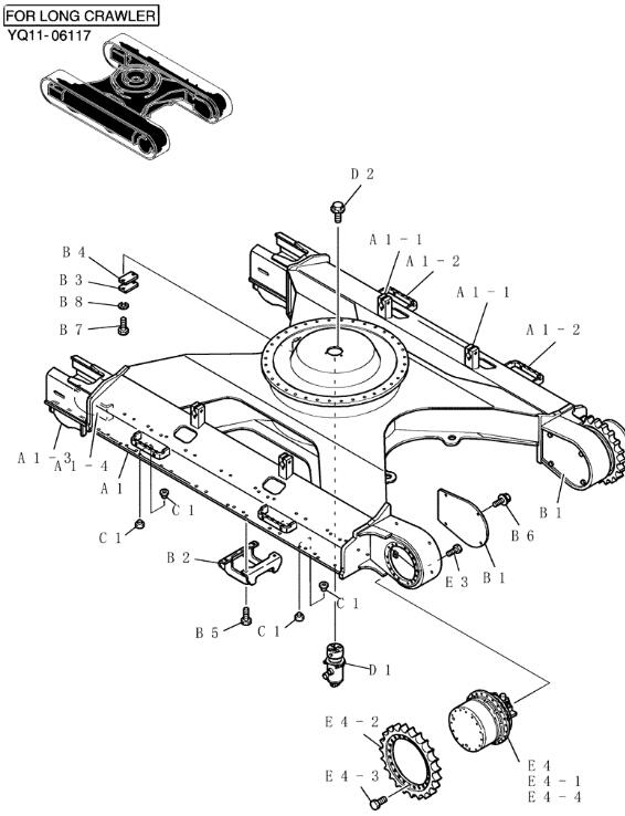 YN15V00037F1 TM40 Travel Motor Assy SK210-8 EC210B / ZTM40 Final Drive