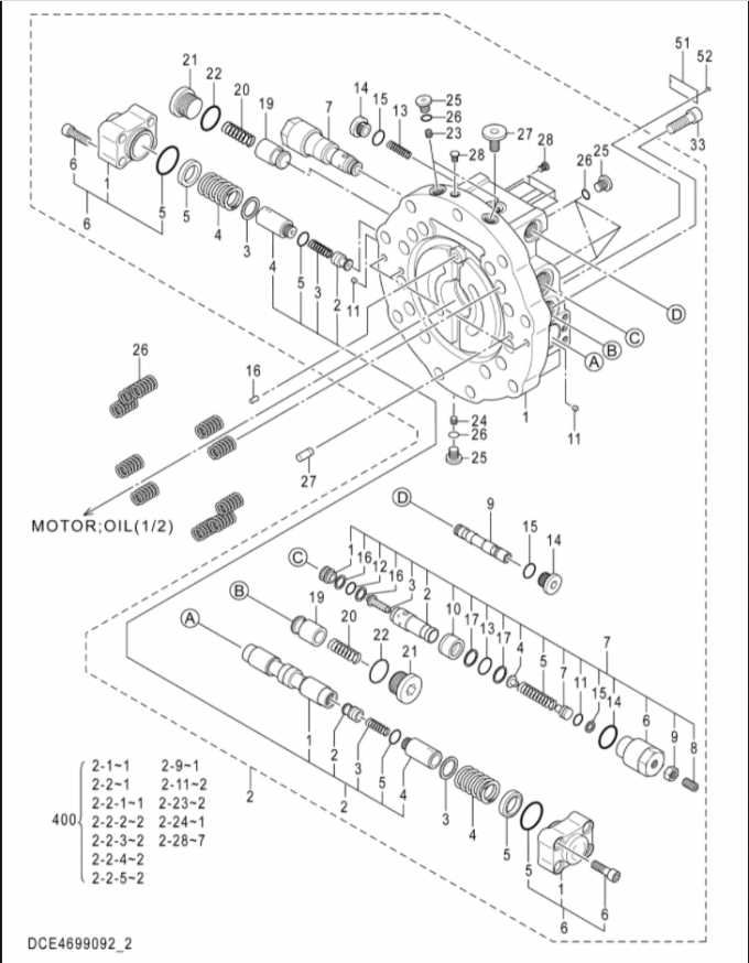 Hitachi ZX470-5 Final Drive Motor 4699092 ZX470LC-5G Travel Motor
