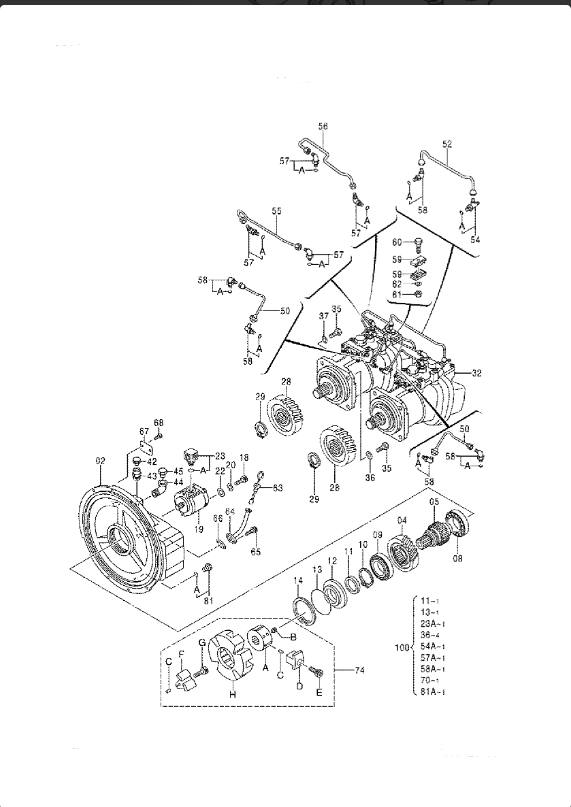 Belparts Excavator Hydraulic Pump For Hitachi ZX330-3 ZX350-3 EX300-3 ...